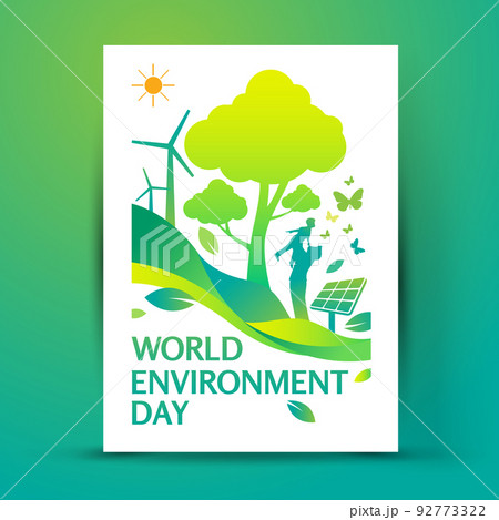 World environment day logo design template のイラスト素材 [92773322] - PIXTA