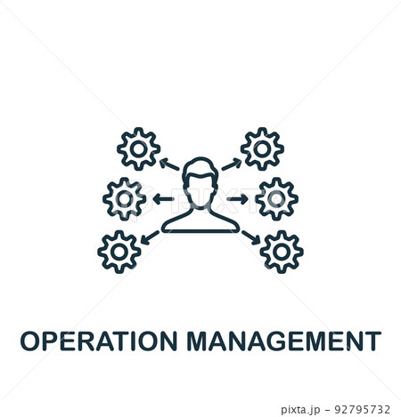 Operation Management icon. Monochrome simple...のイラスト素材 [92795732] - PIXTA