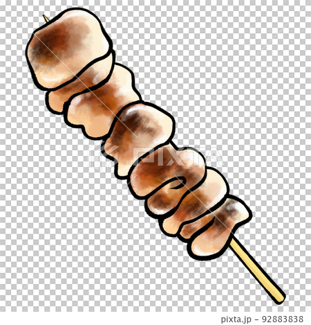 Illustration of yakitori salt (skin) - Stock Illustration [92883838 ...