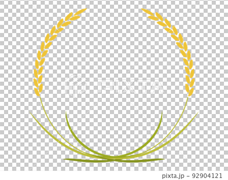 rice frame - Stock Illustration [92904121] - PIXTA