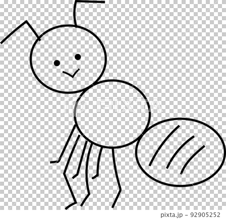 A simple smiling ant - Stock Illustration [92905252] - PIXTA