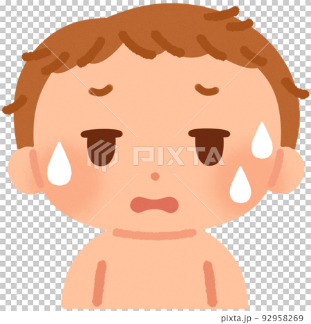 baby sweating - Stock Illustration [92958269] - PIXTA