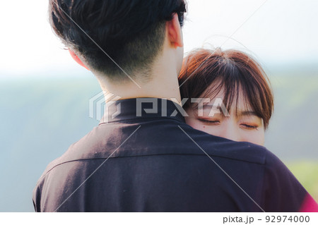 Ulzzang Couple Back Hug