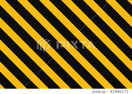 Warning seamless pattern with yellow and black...のイラスト素材 [92980271] - PIXTA