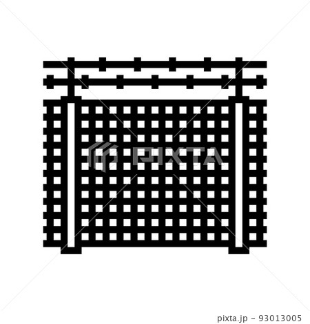 security fence line icon vector illustrationのイラスト素材 [93013005] - PIXTA