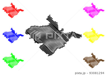 Falkirk Council map vectorのイラスト素材 [93081294] - PIXTA