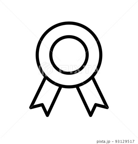 シンプルなバッジアイコン。実績や表彰。ベクター。のイラスト素材 [93129517] - PIXTA