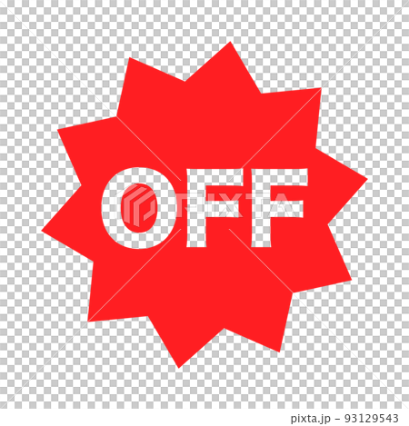 OFF pop icon. sale or discount. vector. - Stock Illustration [93129543 ...