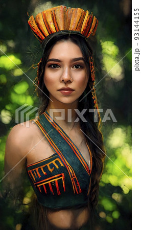 Aztec Women Wallpaper