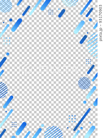 Blue blue gradation geometric pattern... - Stock Illustration [93170903 ...