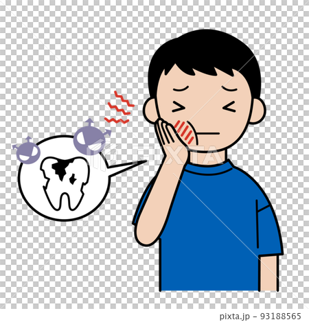 Tooth decay child boy - Stock Illustration [93188565] - PIXTA