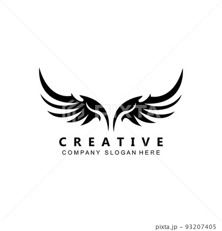 simple eagle wing logo vector symbolのイラスト素材 [93207405] - PIXTA