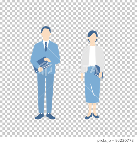 Whole body image of business person, manager - Stock Illustration ...
