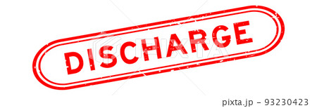 Grunge red discharge word rubber seal stamp on...のイラスト素材 [93230423] - PIXTA