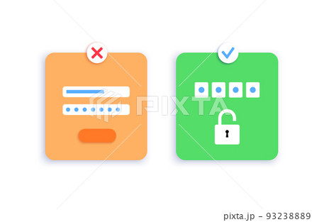 One time passwordのイラスト素材 [93238889] - PIXTA
