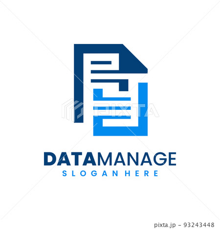 Data management logo design template vector....のイラスト素材 [93243448] - PIXTA