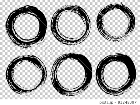 Handwriting _ Circle _ 7 - Stock Illustration [93248397] - PIXTA