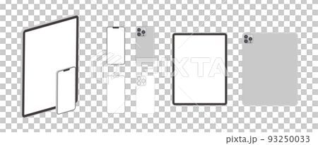 illustration of iphone and ipad - Stock Illustration [93250033] - PIXTA