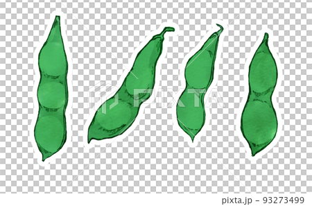 Simple hand-drawn illustration of edamame,... - Stock Illustration ...