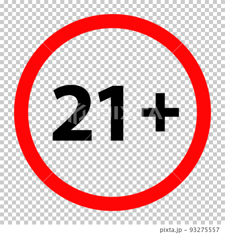 21+ Restriction Mark - Stock Illustration [93275557] - PIXTA