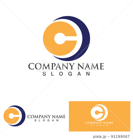 C Circle ring logo Template vector iconのイラスト素材 [93289087] - PIXTA