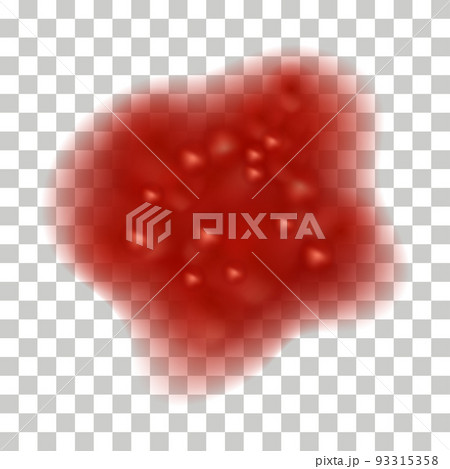 Strawberry drip jam splash. Melt syrup blob,...のイラスト素材 [93315358] - PIXTA