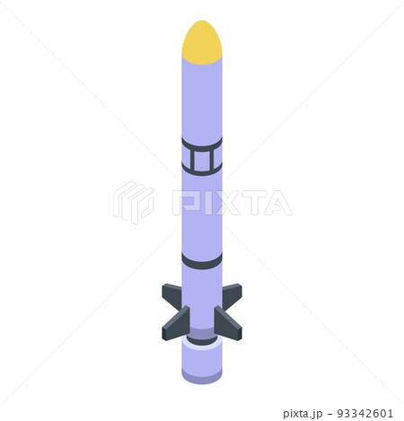 Flight missile icon, isometric styleのイラスト素材 [93342601] - PIXTA