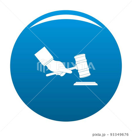 Gavel Blue Icon