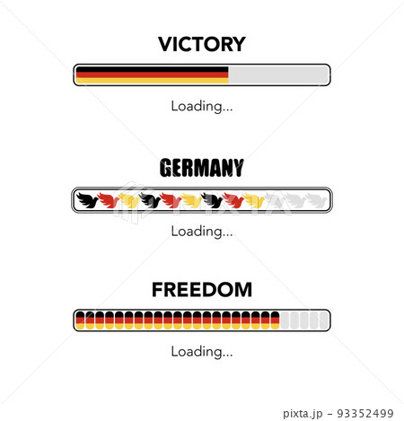 Germany flag loading bannersのイラスト素材 [93352499] - PIXTA