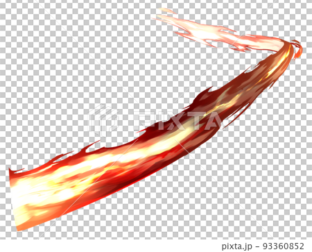 Fire Slash B - Stock Illustration [93360852] - PIXTA