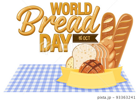 World Bread Day 16 October Logo Designのイラスト素材 [93363241] - PIXTA