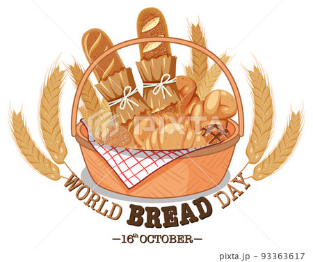 World bread day poster designのイラスト素材 [93363617] - PIXTA