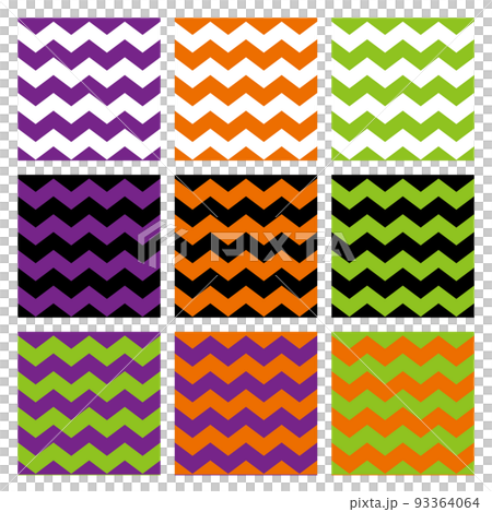 Halloween jagged pattern set - Stock Illustration [93364064] - PIXTA