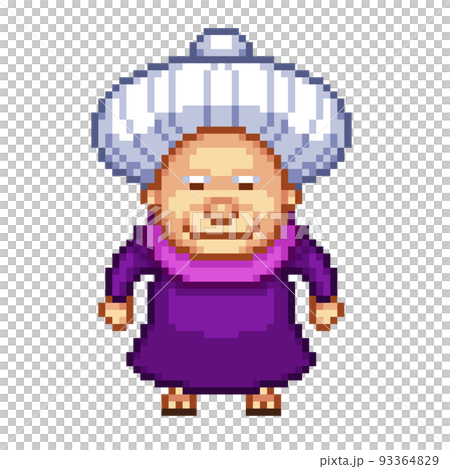 granny pixel art - Stock Illustration [93364829] - PIXTA
