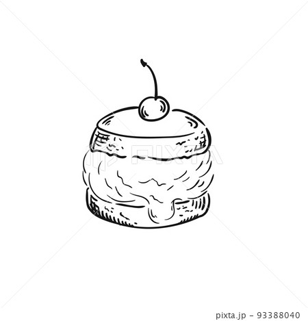 scones sketchのイラスト素材 [93388040] - PIXTA