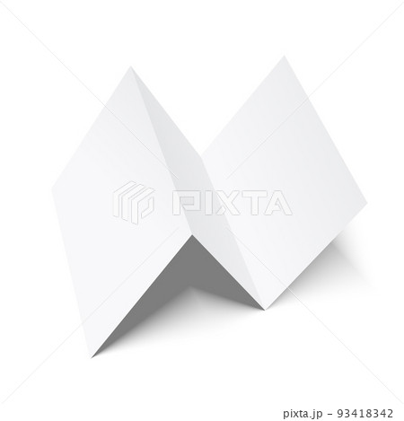 Blank white folder brochure template mockup....のイラスト素材 [93418342] - PIXTA