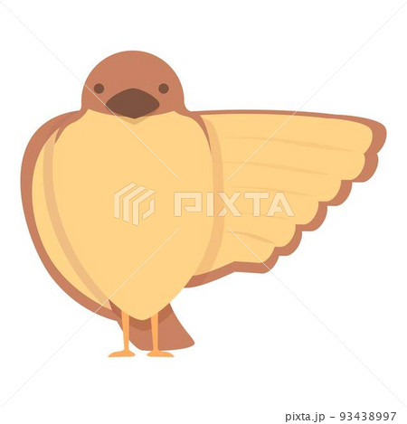 Sparrow male icon cartoon vector. Bird tree....のイラスト素材 [93438997] - PIXTA