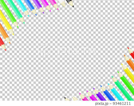 colored pencil frame - Stock Illustration [93461211] - PIXTA