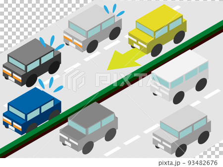 Isometric reversing car - Stock Illustration [93482676] - PIXTA