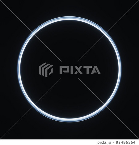 abstract glowing blue circle, 3d renderのイラスト素材 [93496564] - PIXTA