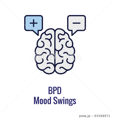 BPD - Borderline Personality Disorder icon...のイラスト素材 [93498971] - PIXTA