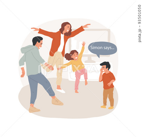 Simon says isolated cartoon vector...のイラスト素材 [93501050] - PIXTA