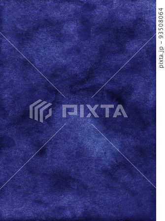 Watercolor deep indigo blue background texture....のイラスト素材 [93508064 ...