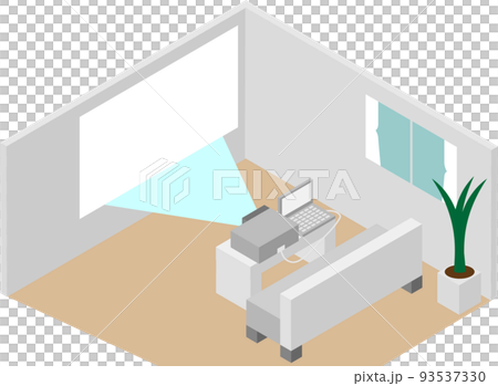 Isometric home projector - Stock Illustration [93537330] - PIXTA