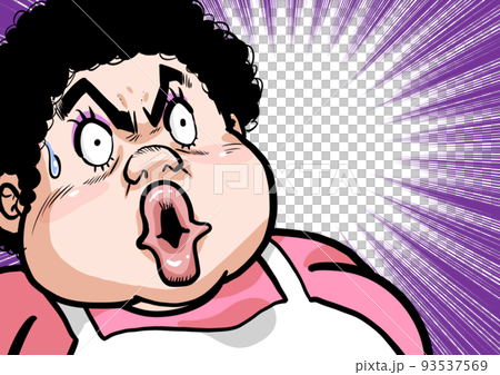 Manga-style illustration of being shocked - Stock Illustration ...