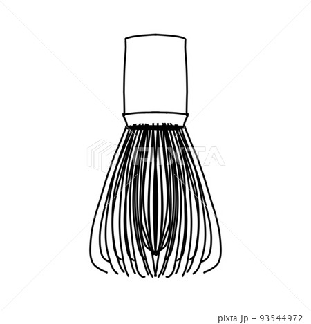 Outline of matcha whisk. Japanese tool for...のイラスト素材 [93544972] - PIXTA