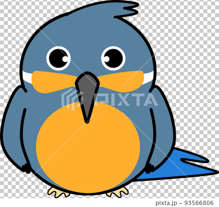 cute kingfisher character - Stock Illustration [93566806] - PIXTA