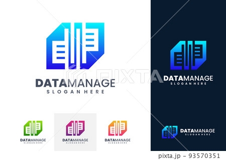 Data management logo design template vector....のイラスト素材 [93570351] - PIXTA