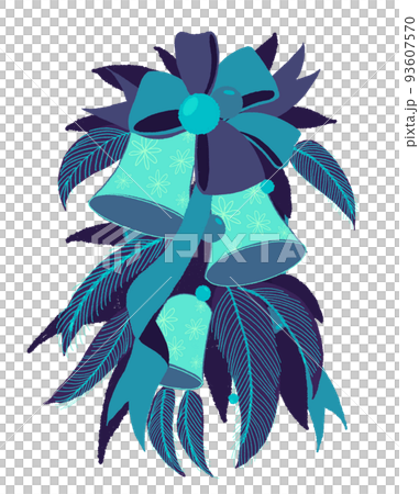 Christmas vertical bell and ribbon - Stock Illustration [93607570] - PIXTA