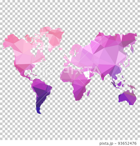 Abstract World Map. Geometric Structure in blue... - Stock Illustration ...